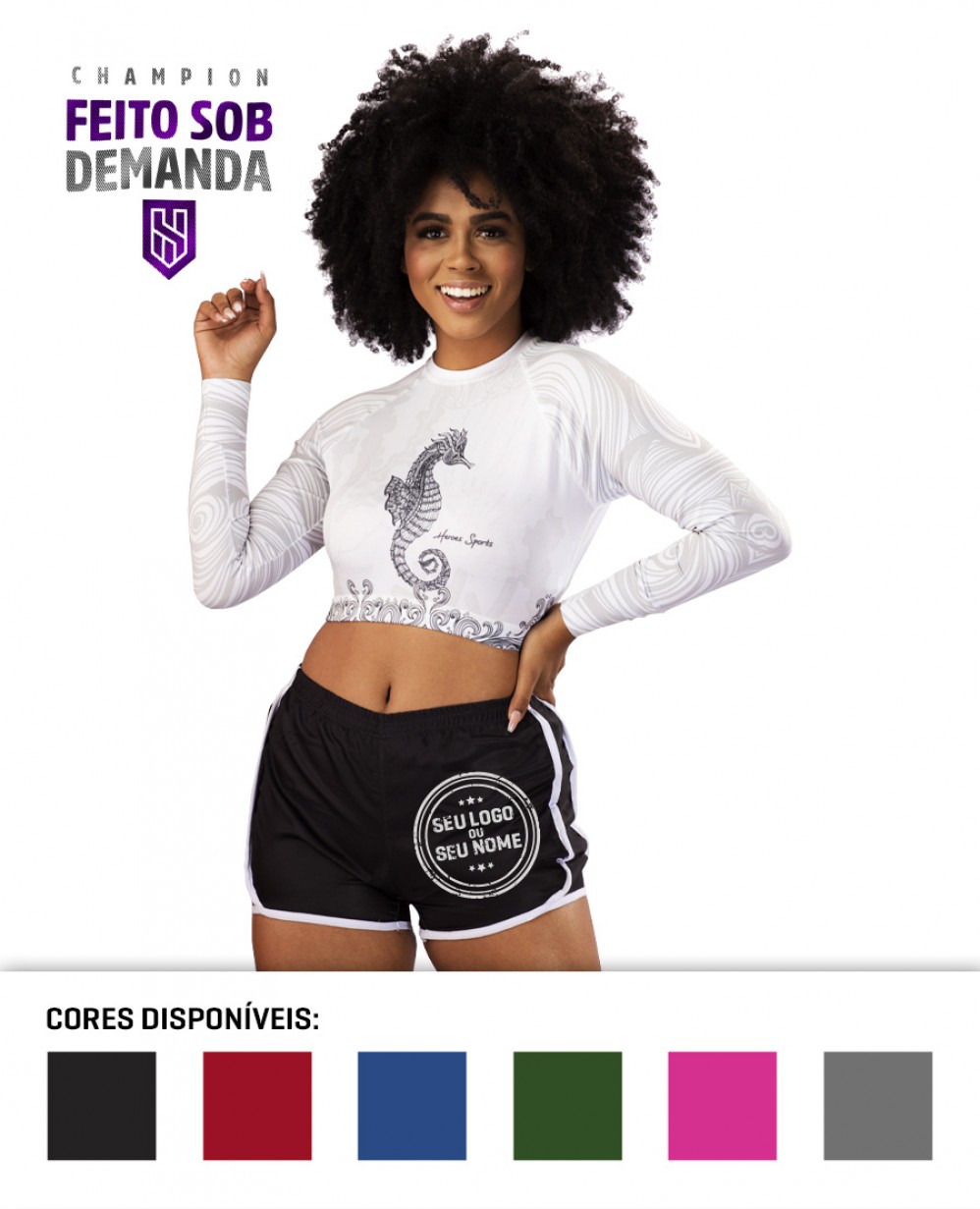 SHORT RUNNER FEMININO PERSONALIZADO